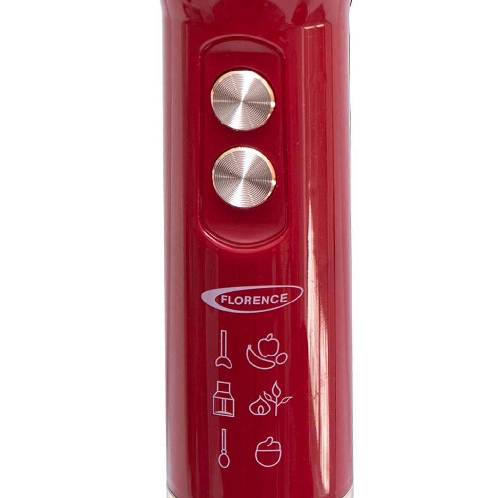 Mixeur Plongeant 4 en 1 Florence 400W Rouge | DOKANI